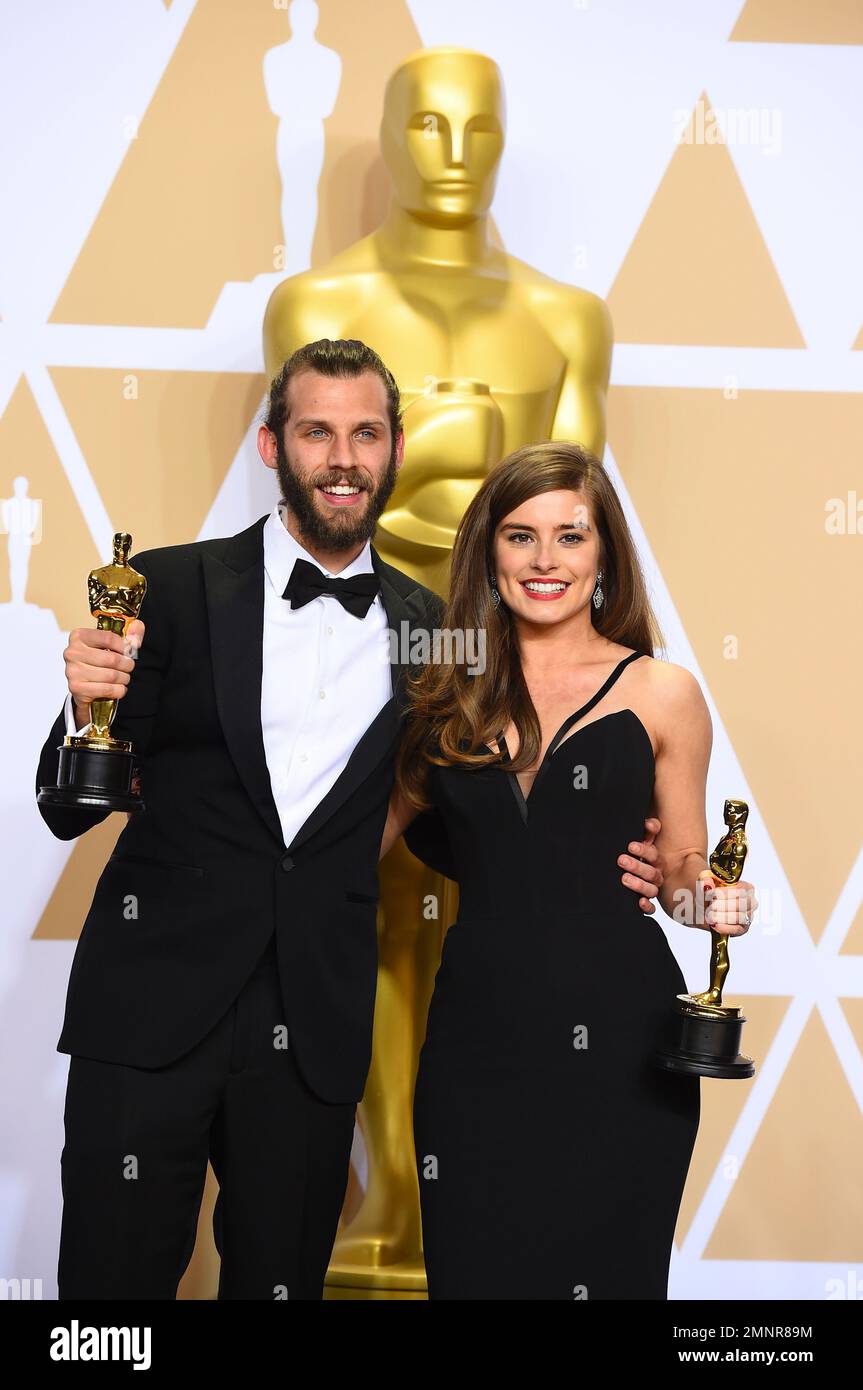 Chris Overton, left, and Rachel Shenton, winners of the award for best ...