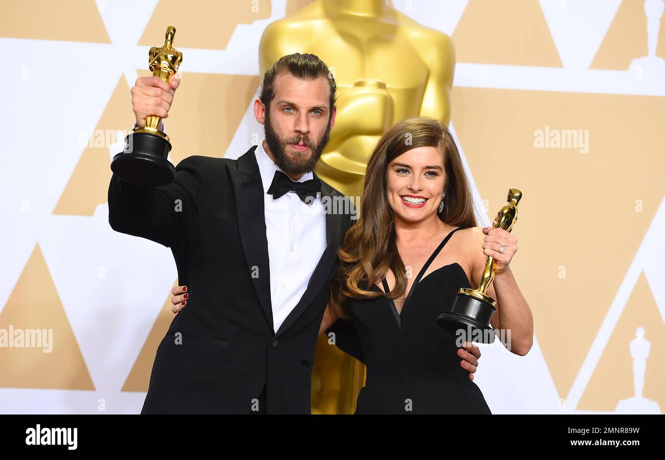 Chris Overton, left, and Rachel Shenton, winners of the award for best ...