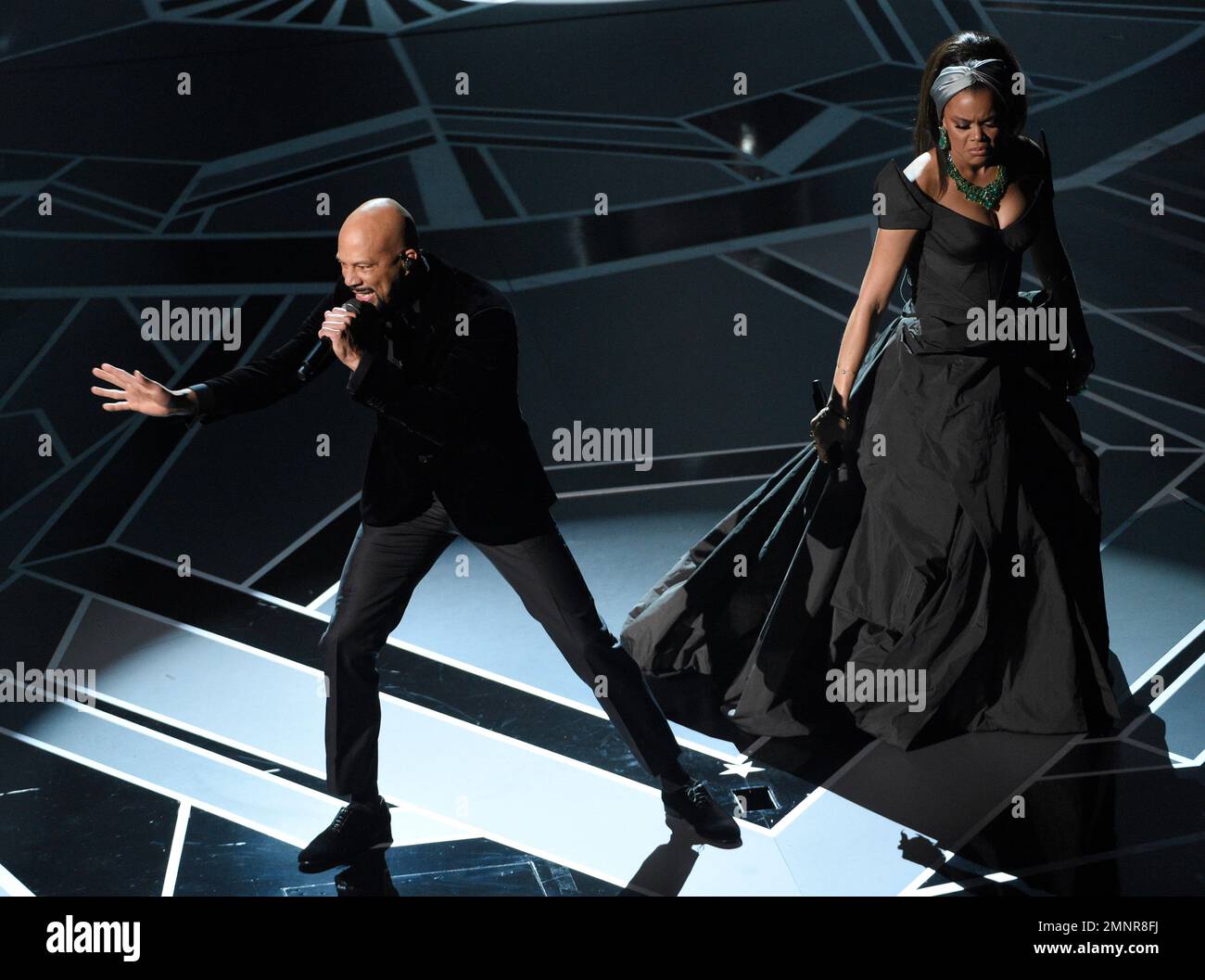 Common, left, and Andra Day perform "Stand Up For Something" from the ...