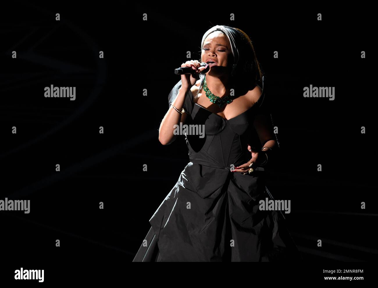 Andra Day performs "Stand Up For Something" from the film "Marshall" at ...