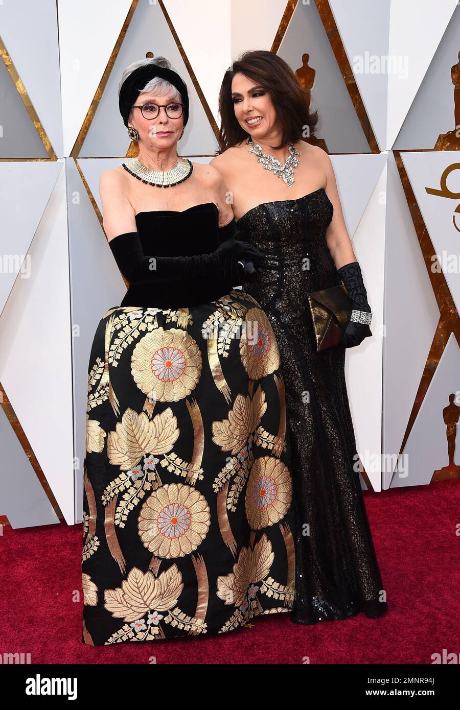 Rita Moreno, left, and Fernanda Luisa Gordon arrive at the Oscars on ...