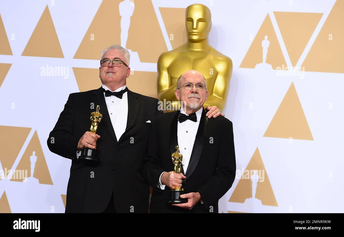 Alex Gibson, left, and Richard King, winners of the award for best ...