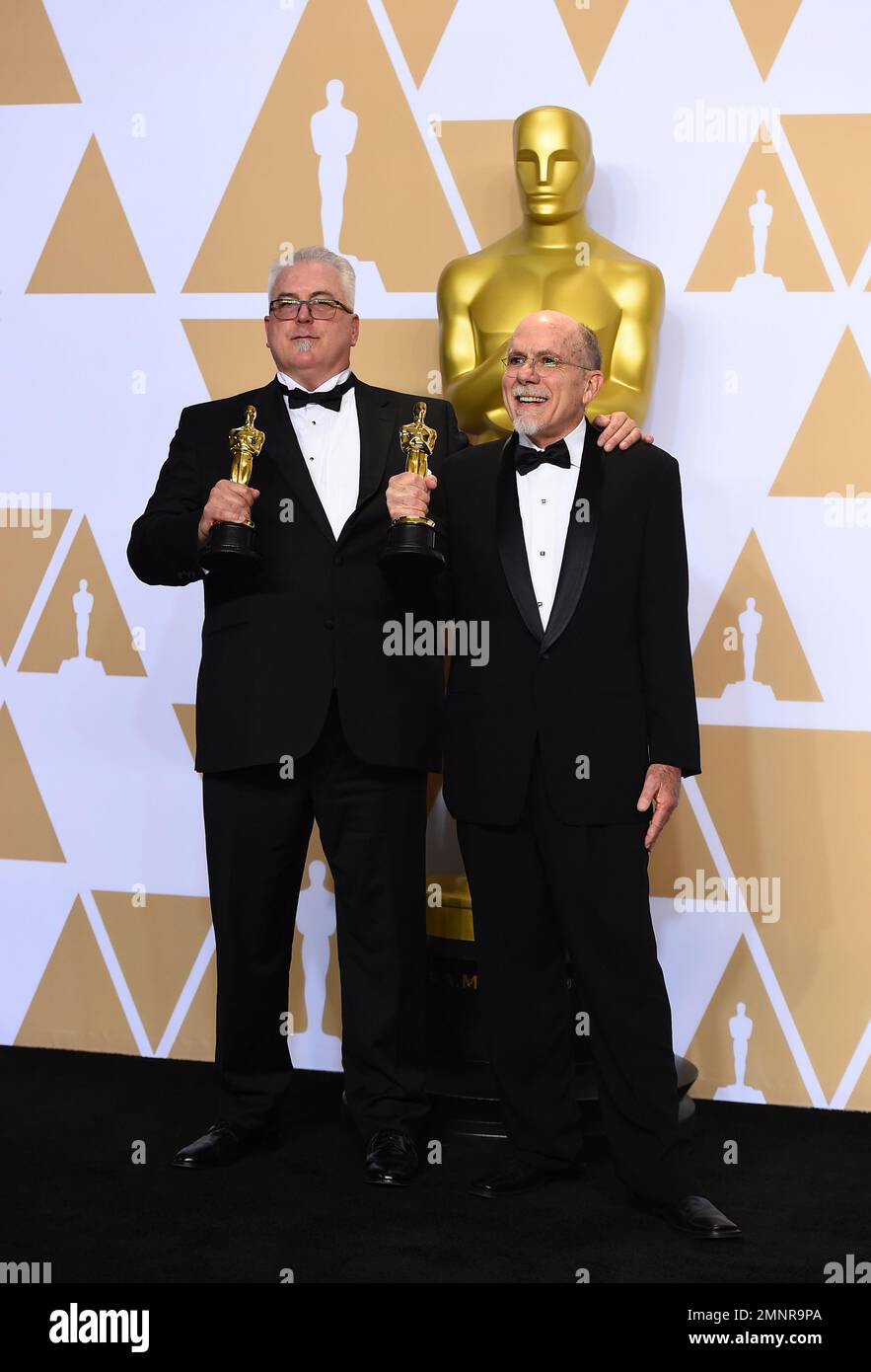 Alex Gibson, left, and Richard King, winners of the award for best ...