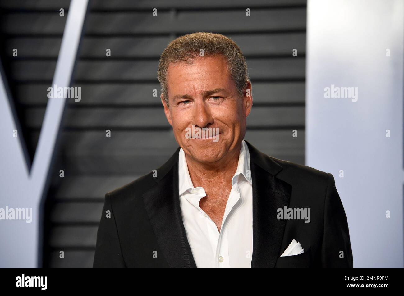Richard Plepler arrives at the Vanity Fair Oscar Party on Sunday, March ...