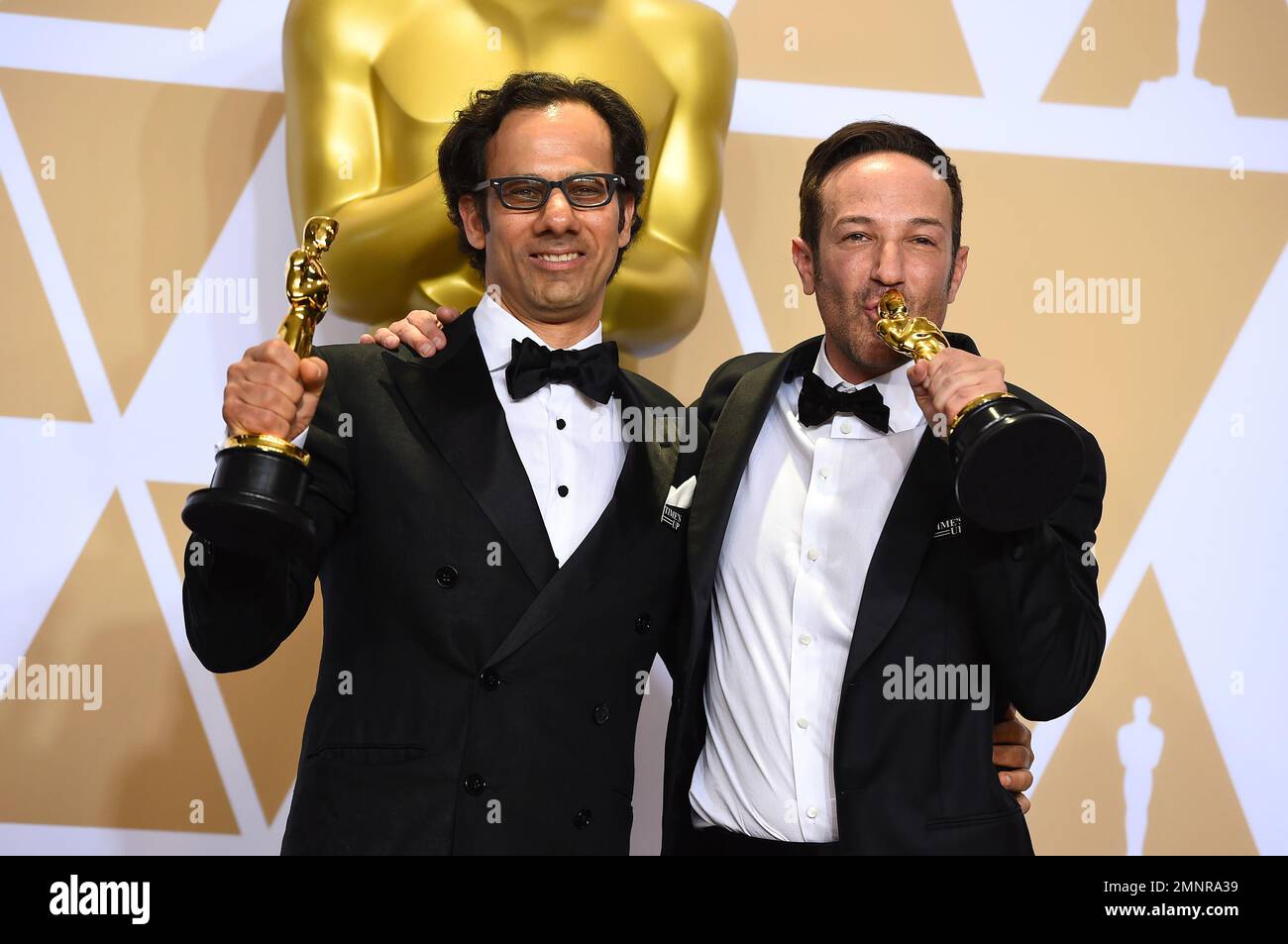 Dan Cogan, left, and Bryan Fogel, winners of the award for best ...