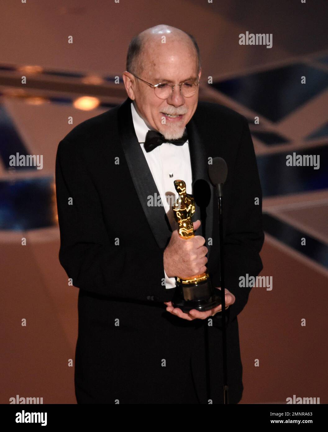 Richard King accepts the award for best sound editing for "Dunkirk" at ...