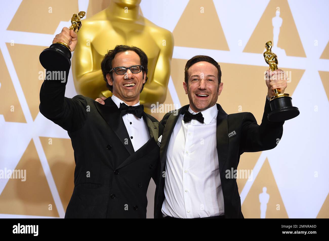 Dan Cogan, left, and Bryan Fogel, winners of the award for best ...