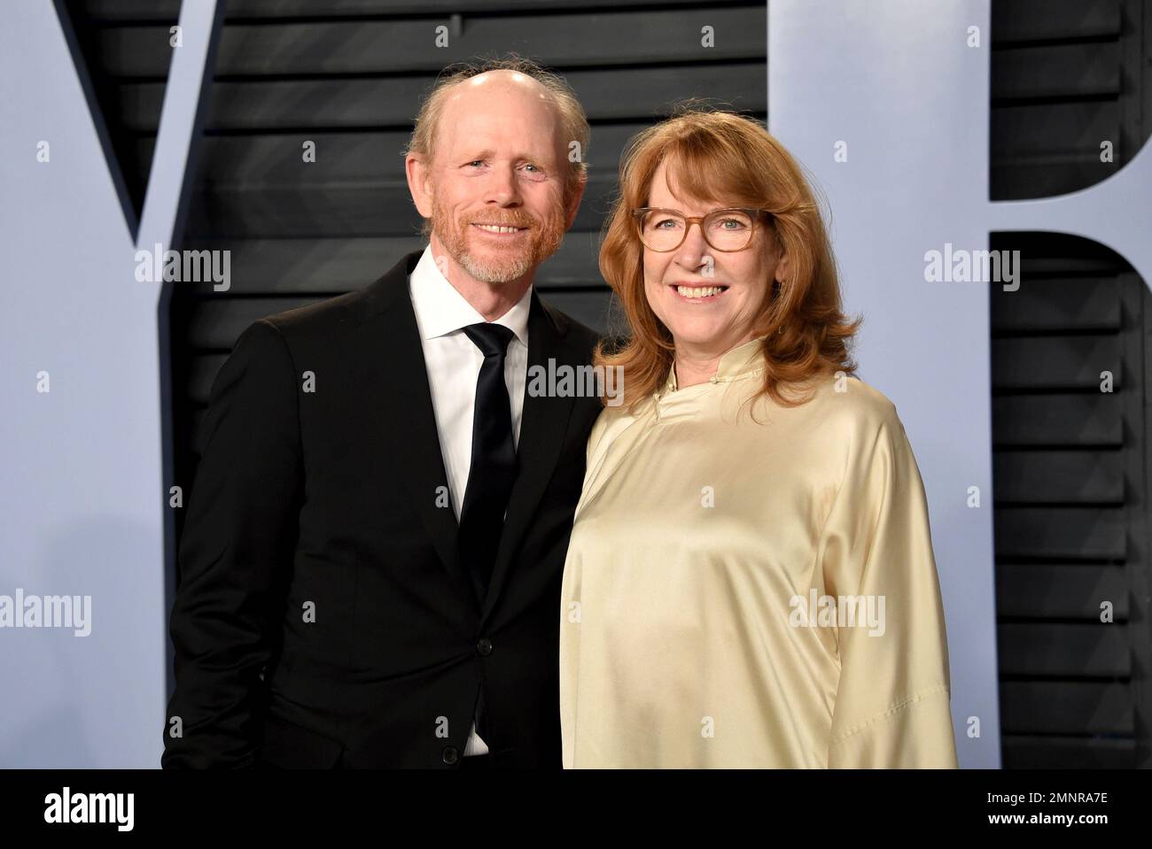 Ron Howard (L) and Cheryl Howard arrive at the Vanity Fair Oscar Party ...