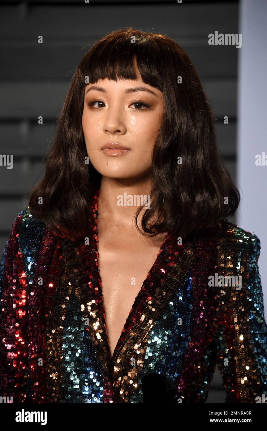 Constance Wu arrives at the Vanity Fair Oscar Party on Sunday, March 4 ...