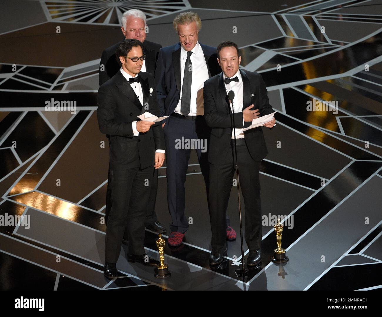 Dan Cogan, from left, James R. Swartz, David Fialkow, and Bryan Fogel ...