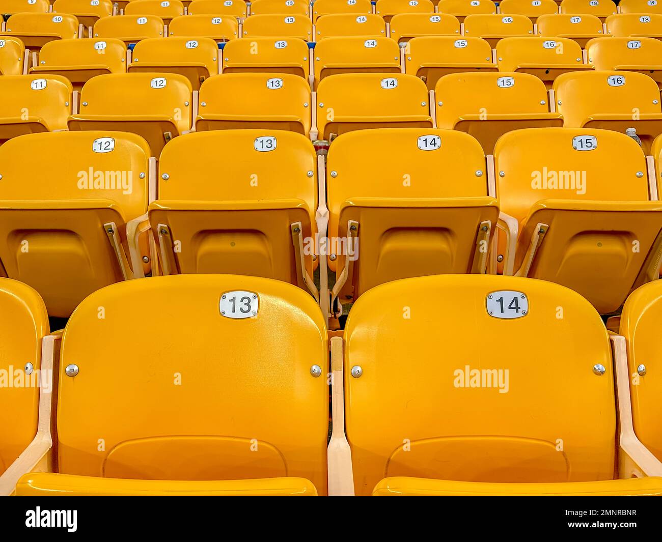 Yellow color sport stadium chair hi-res stock photography and images ...
