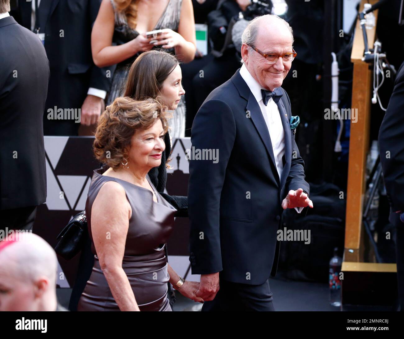 Sharon R. Friedrick, left, and Richard Jenkins arrive at the Oscars on ...
