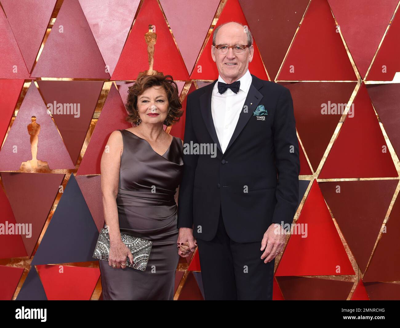 Sharon R. Friedrick, left, and Richard Jenkins arrive at the Oscars on ...