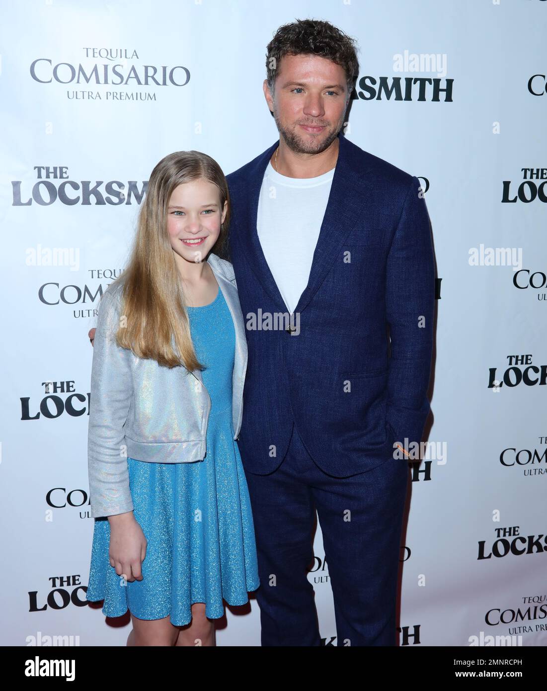 Ryan Phillippe, Madeleine Guilbot arrives at The Los Angeles Premiere of The Locksmith held at ...