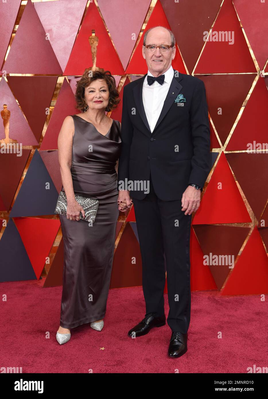 Sharon R. Friedrick, left, and Richard Jenkins arrive at the Oscars on ...