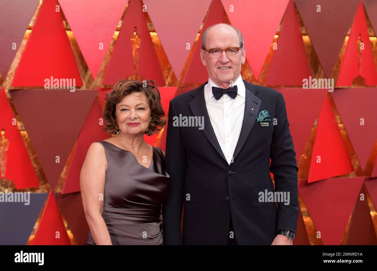 Sharon R. Friedrick, left, and Richard Jenkins arrive at the Oscars on ...