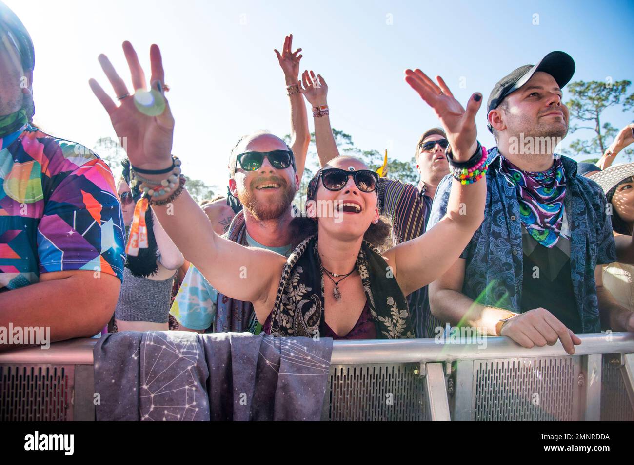 Festival goers attend the Okeechobee Music and Arts Festival on Sunday ...
