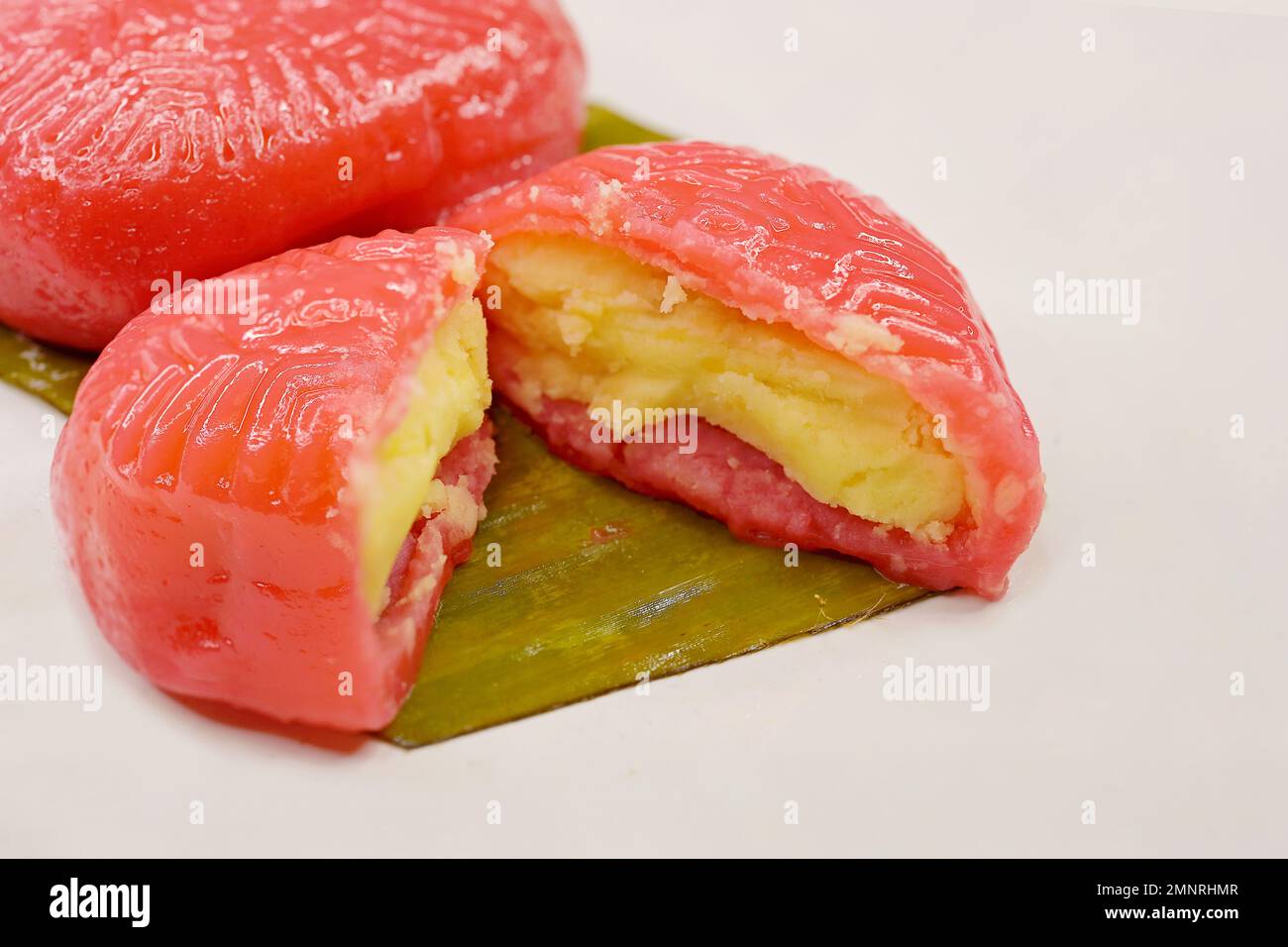 Steamed Red Tortoise Cakes or 'Ang Ku Kueh', a traditional Chinese ...