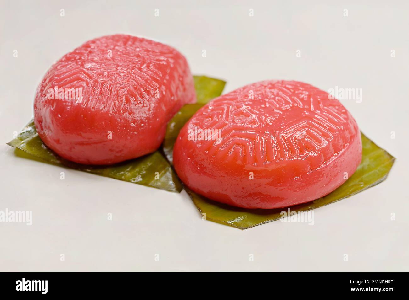 Steamed Red Tortoise Cakes or 'Ang Ku Kueh', a traditional Chinese ...