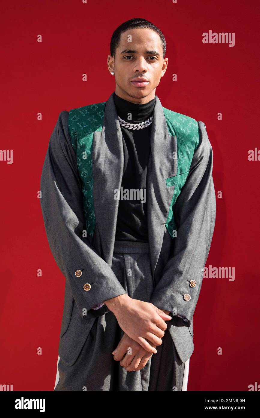 Cordell Broadus poses for photographers before the Andreas Kronthaler ...