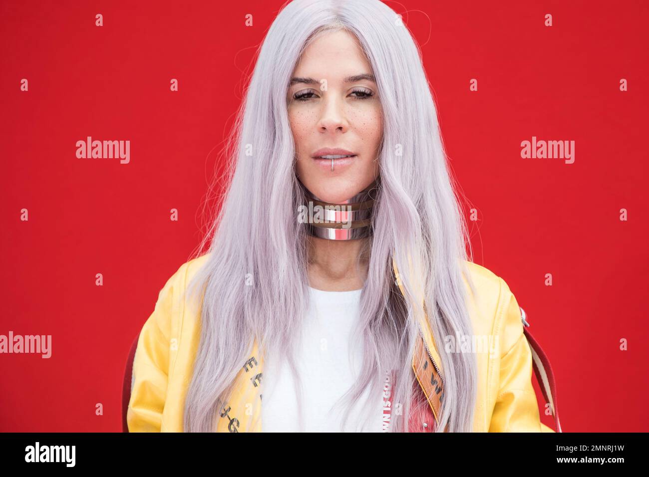 Jennifer Grace poses for photographers before the Andreas Kronthaler ...