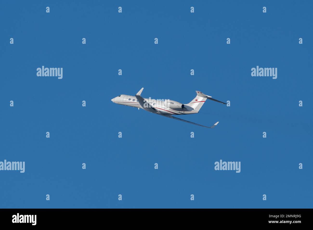 Zurich, Switzerland, January 19, 2023 Gulfstream G550 business aircraft ...