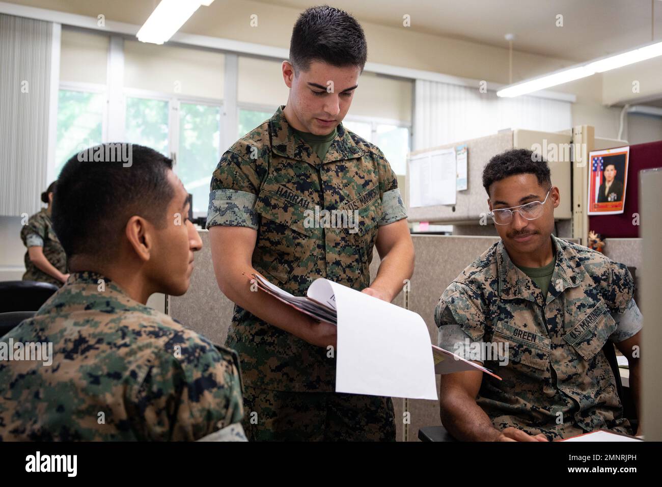 U.S. Marine Corps Sgt. Andrew Harrah, financial technician ...