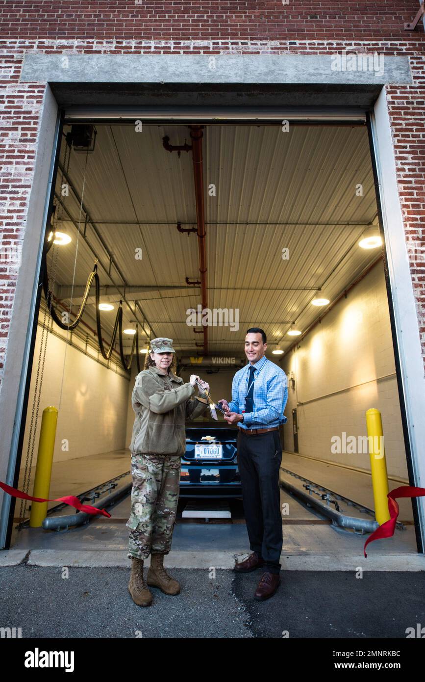 Col. Sirena Morris, 88th Mission Support Group commander, and Ryan ...