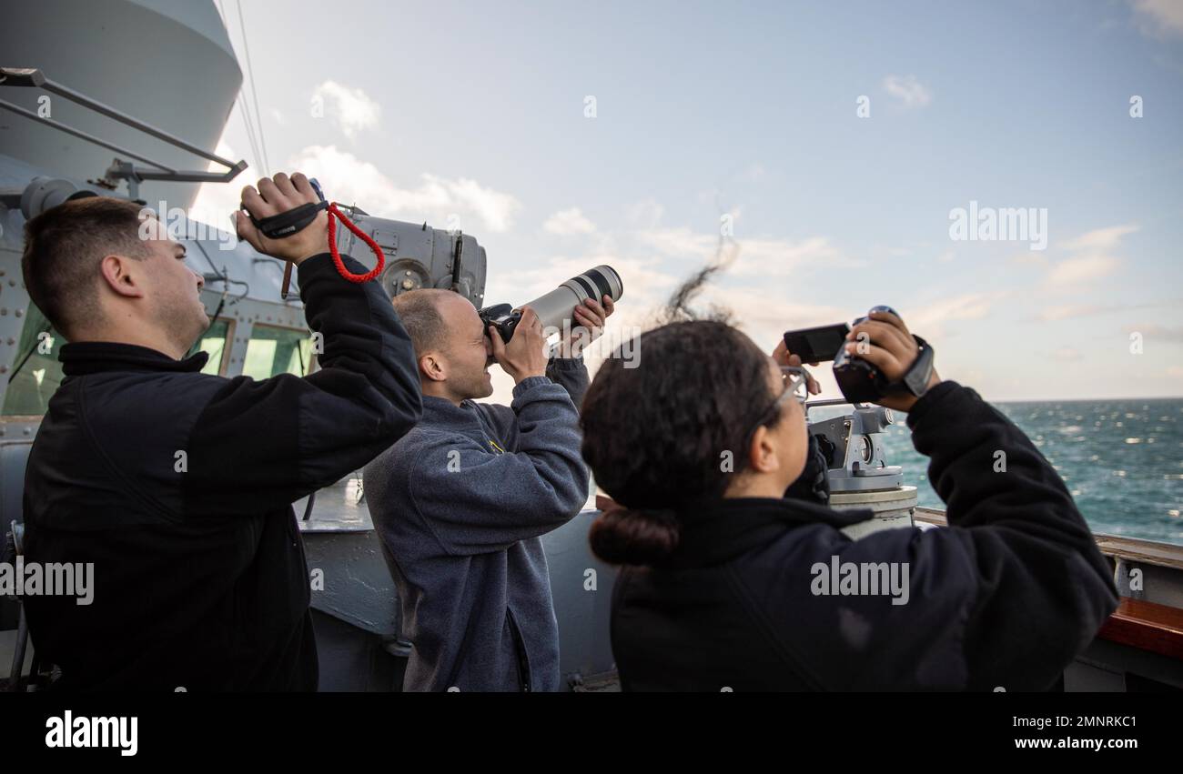 THE MINCH (Oct. 5, 2022) Sailors assigned to the ship’s nautical or ...