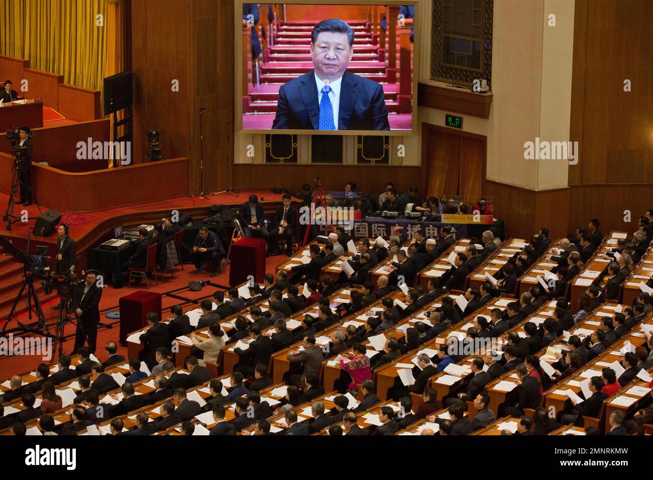 In This Saturday March 3 2018 Photo Chinese President Xi Jinping Is