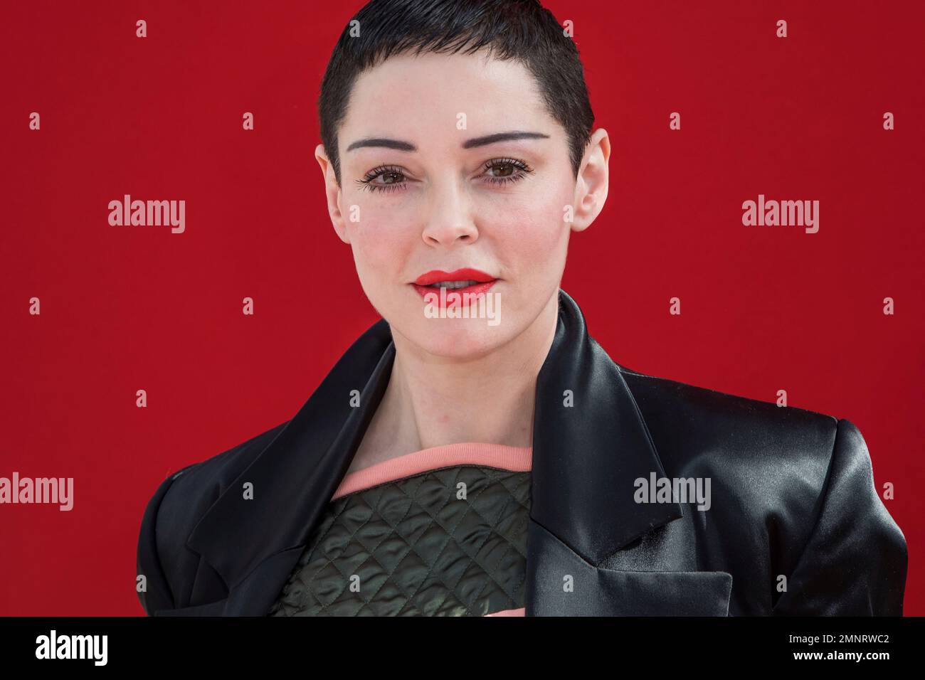 Actress Rose McGowan poses for photographers before the Andreas ...