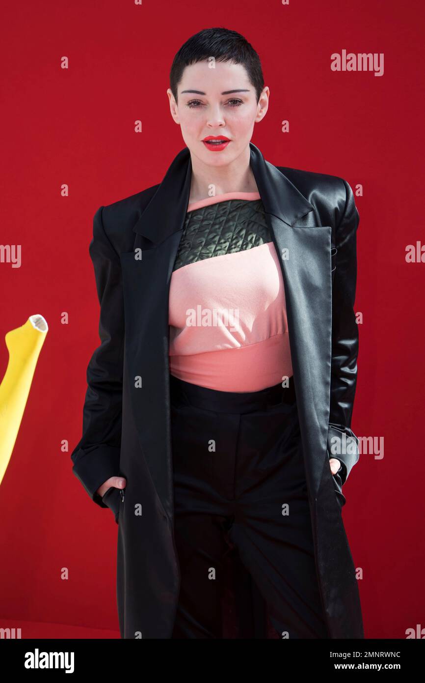 Actress Rose McGowan poses for photographers before the Andreas ...