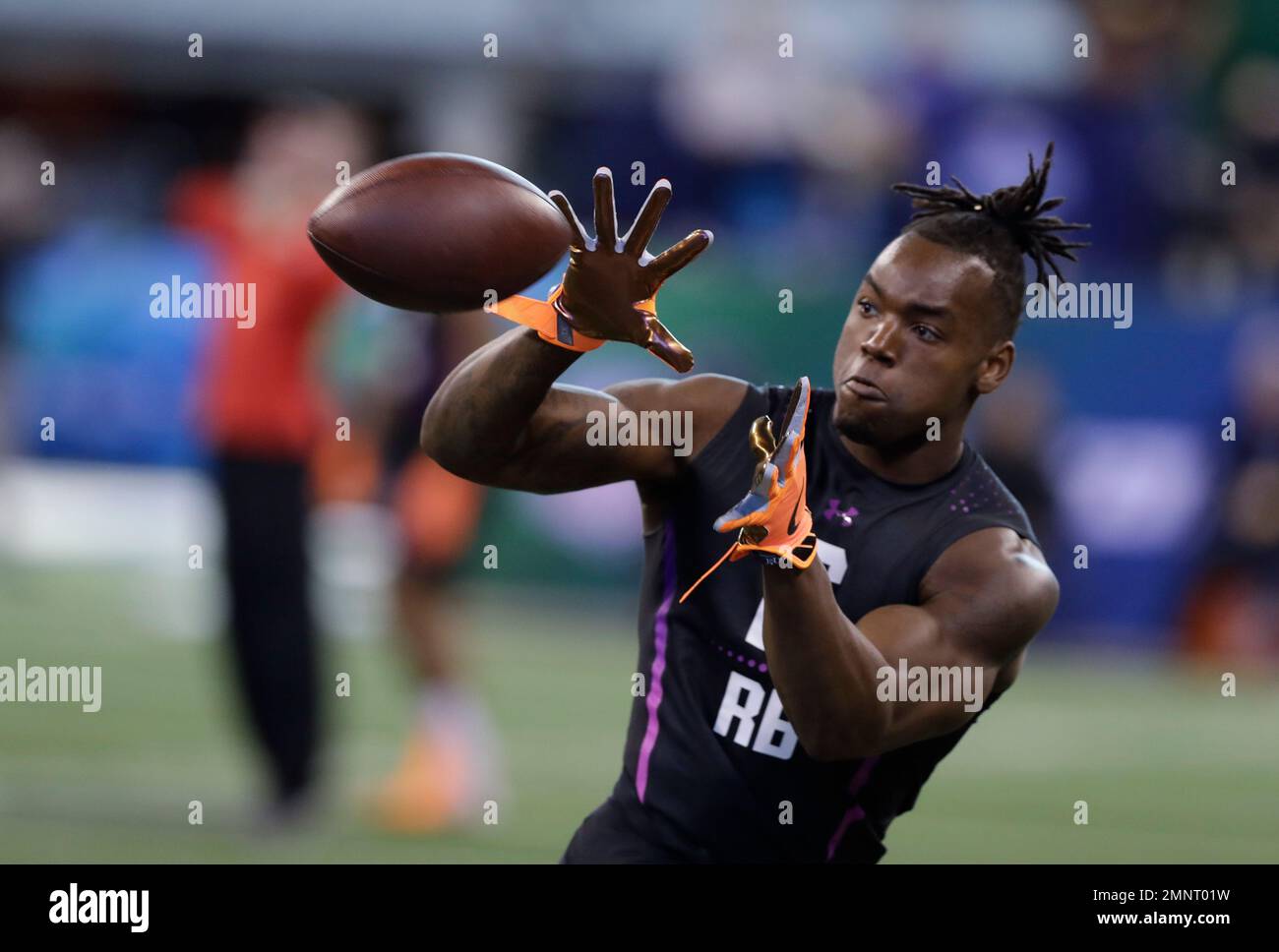 Washington running back Lavon Coleman runs a drill during the NFL ...