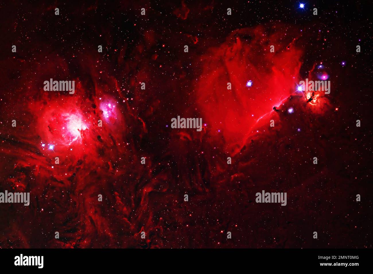 The red cosmic nebula. Elements of this image furnished by NASA. High ...