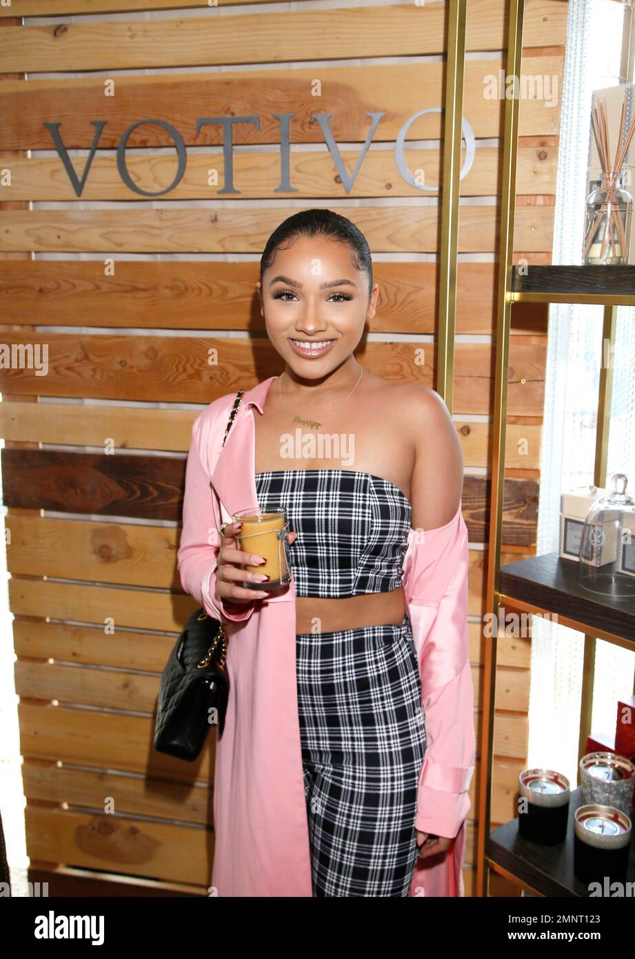 Jaylen Barron attends Day 1 of the Kari Feinstein Style Lounge at the ...