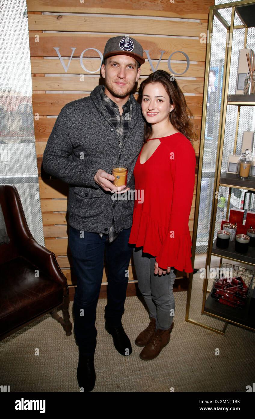 Scott Michael Foster, left, and Holly Curran attend Day 2 of the Kari ...