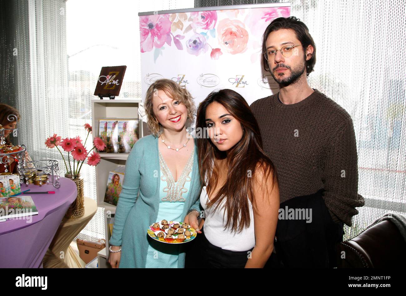 Chef Alina Z, from left, poses with Summer Bishil and Hale Appleman at ...