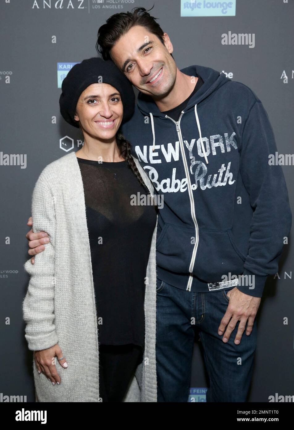 Gilles Marini, right, and Carole Marini attend Day 2 of the Kari ...