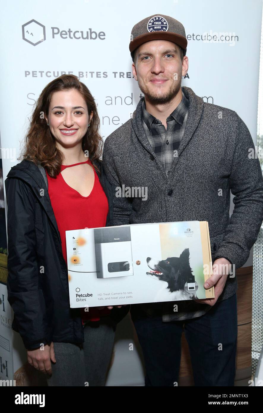 Scott Michael Foster, right, and Holly Curran attend Day 2 of the Kari ...