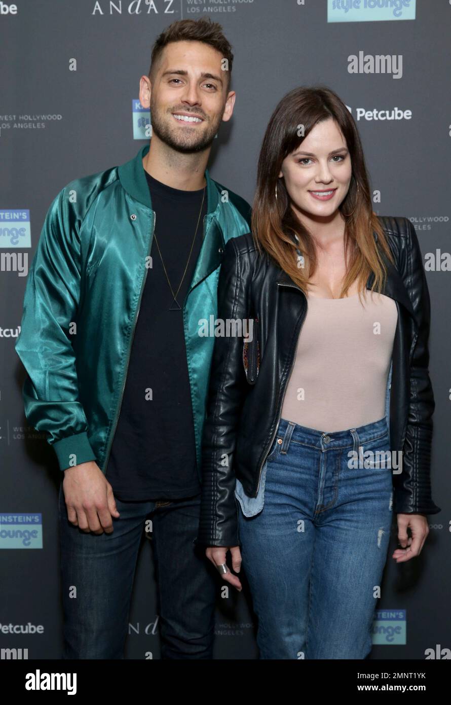 Jean-Luc Bilodeau, left, and Chelsea Hobbs attend Day 2 of the Kari ...