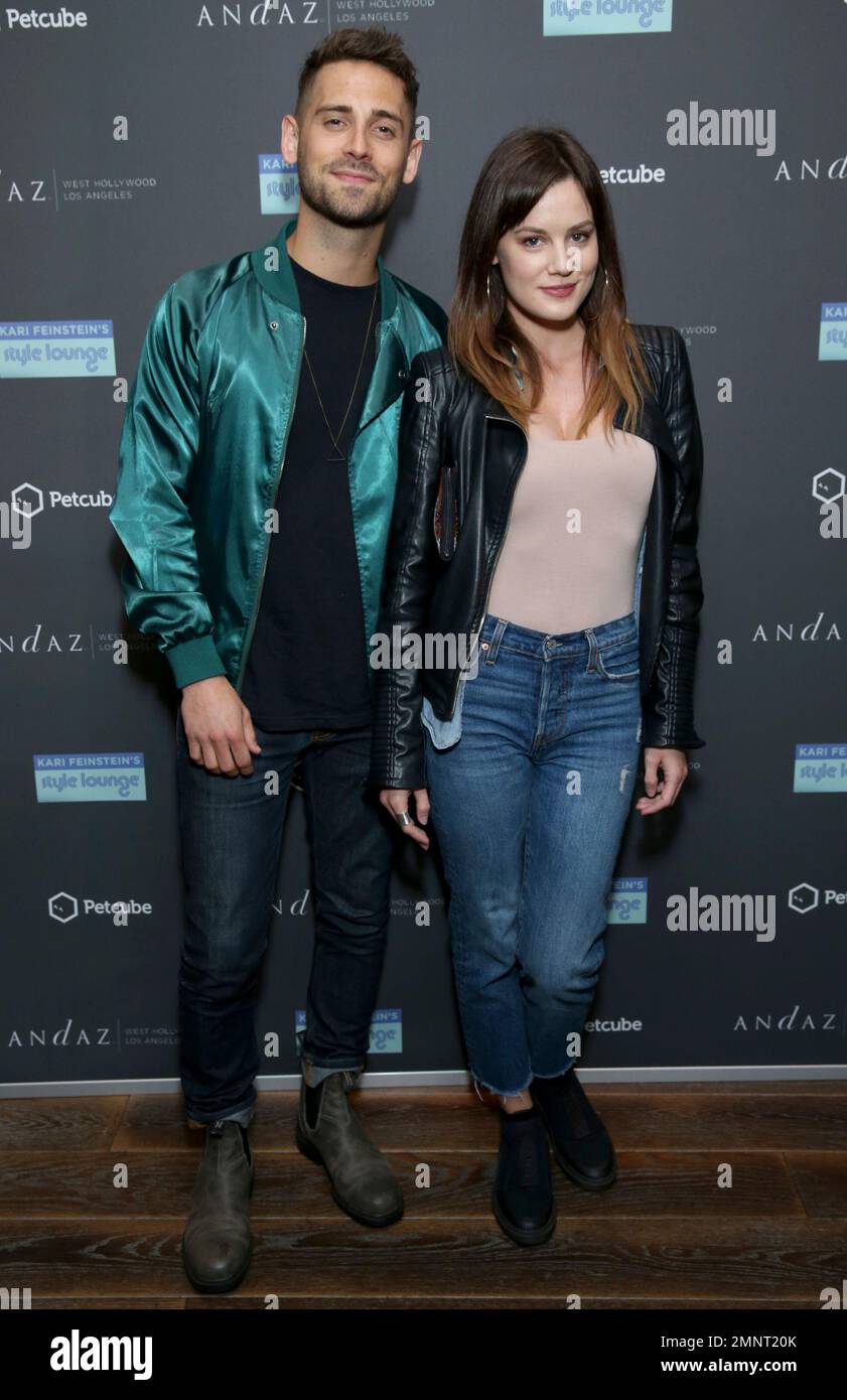Jean-Luc Bilodeau, left, and Chelsea Hobbs attend Day 2 of the Kari ...