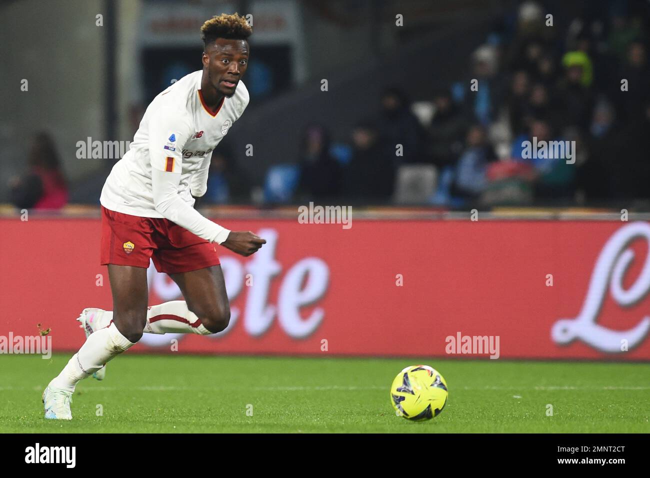 Tammy Abraham of AS Roma in action during the Serie A match between SSC ...