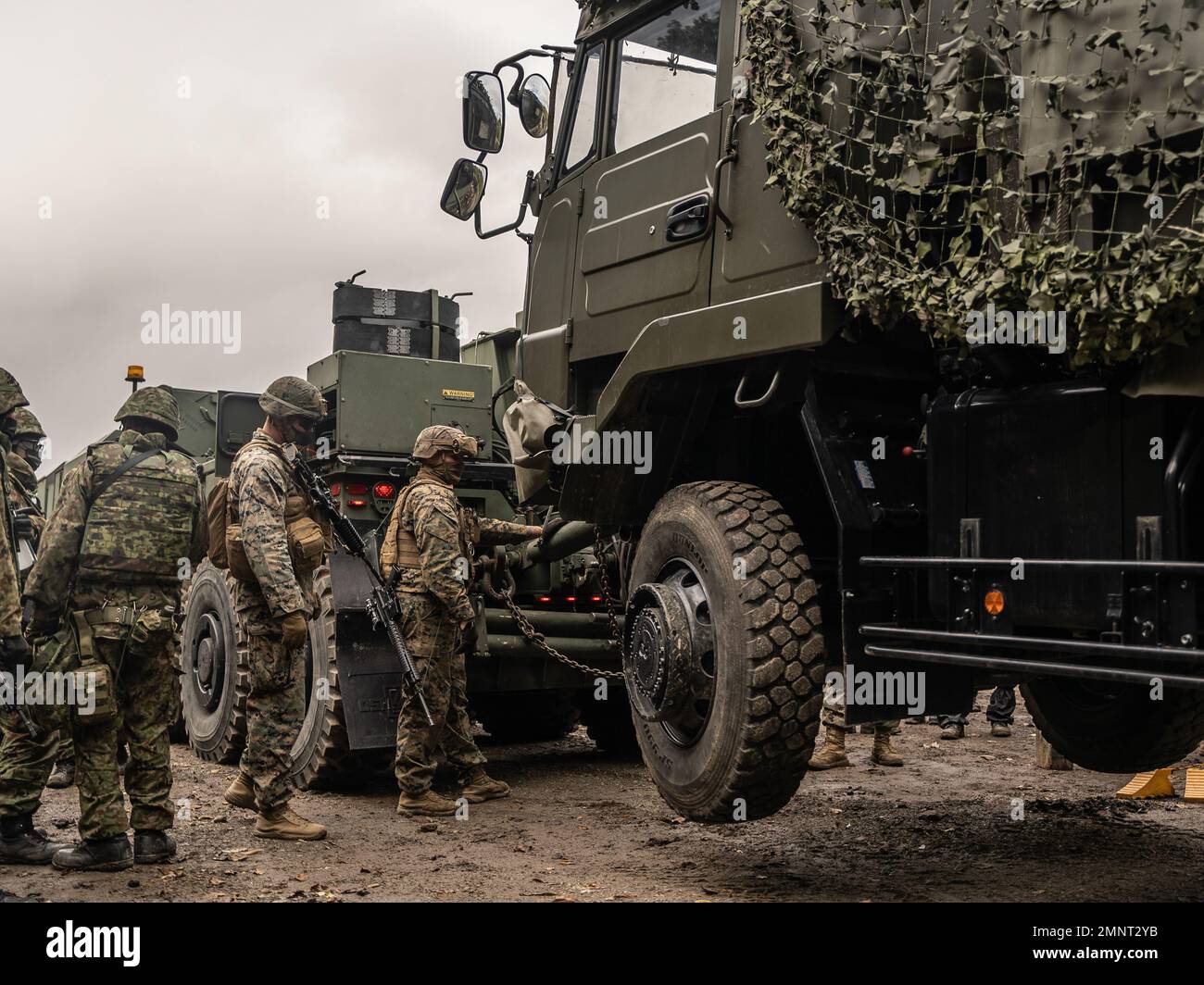 U.S. Marines with 3rd Transportation Battalion, Combat Logistics ...