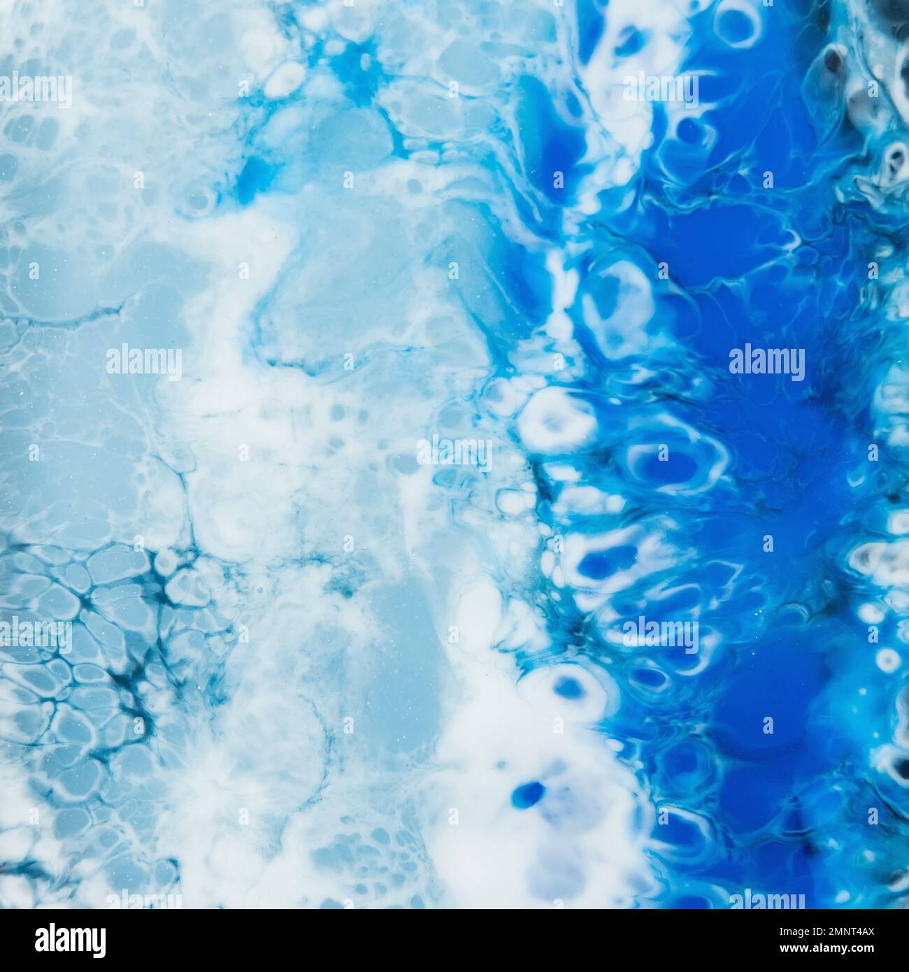 Resin art effect with blue colors. Epoxy art background Stock Photo - Alamy