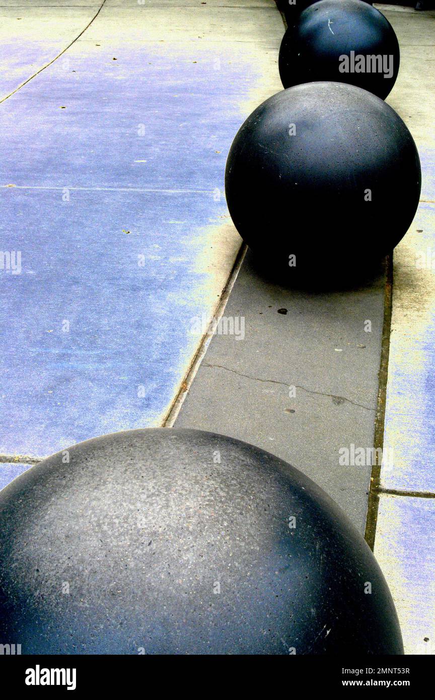 USA, Washington, Seattle, Big Balls at the Seattle Center Stock Photo ...