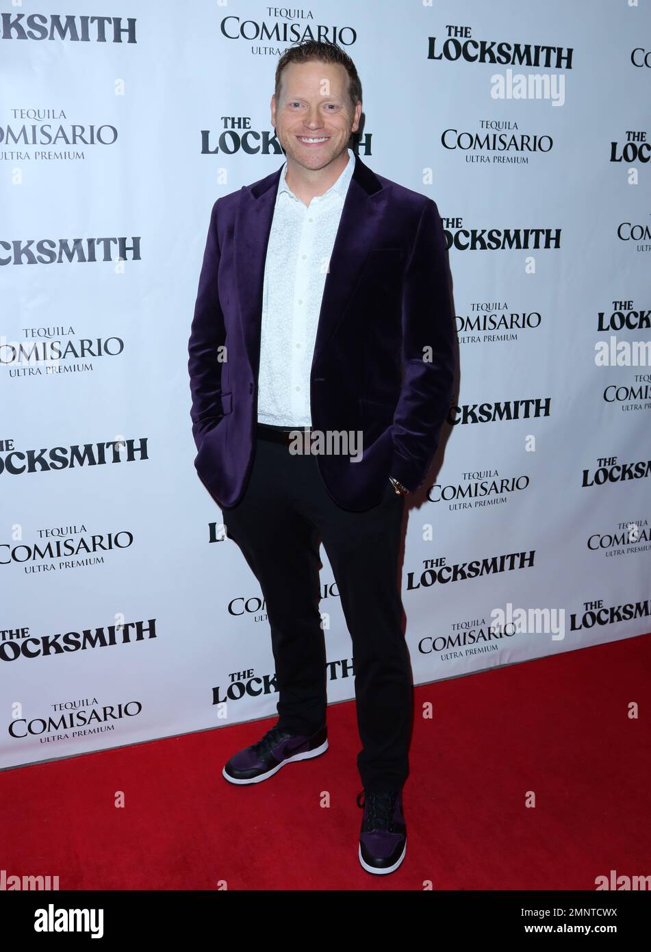 Bourke Floyd arrives at The Los Angeles Premiere of The Locksmith held ...