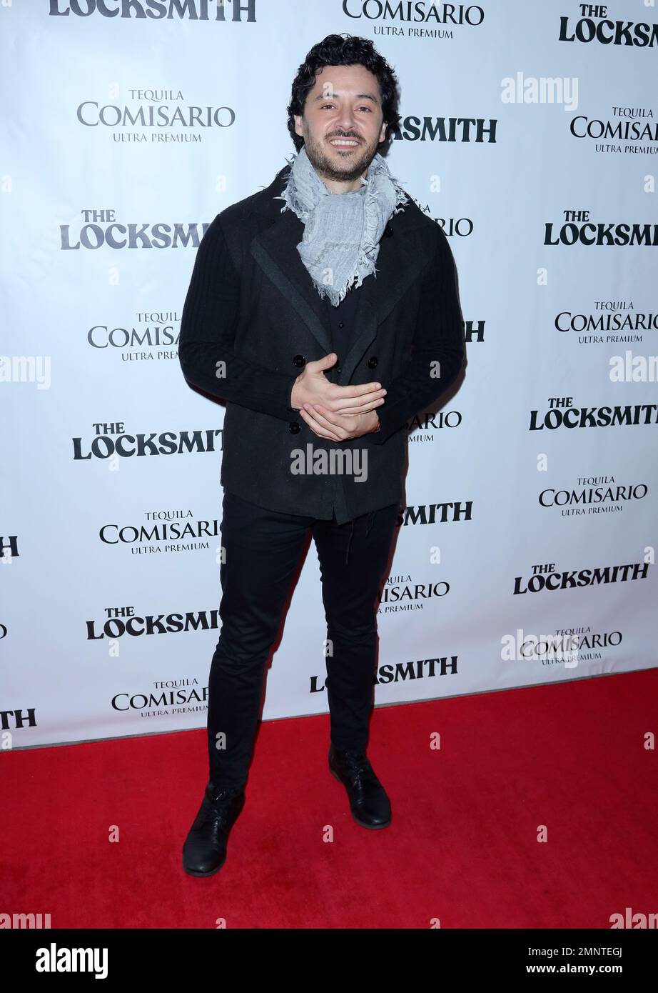George Akram arrives at The Los Angeles Premiere of The Locksmith held ...