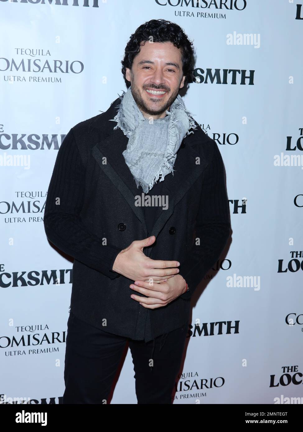 George Akram arrives at The Los Angeles Premiere of The Locksmith held ...