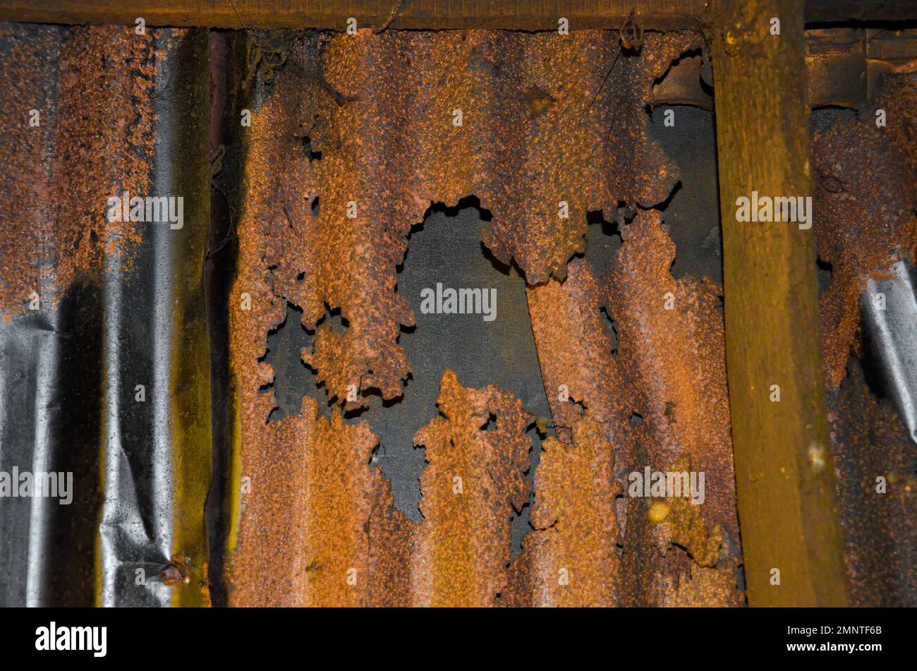 Corroded and rusted old galvanized iron sheets Stock Photo - Alamy