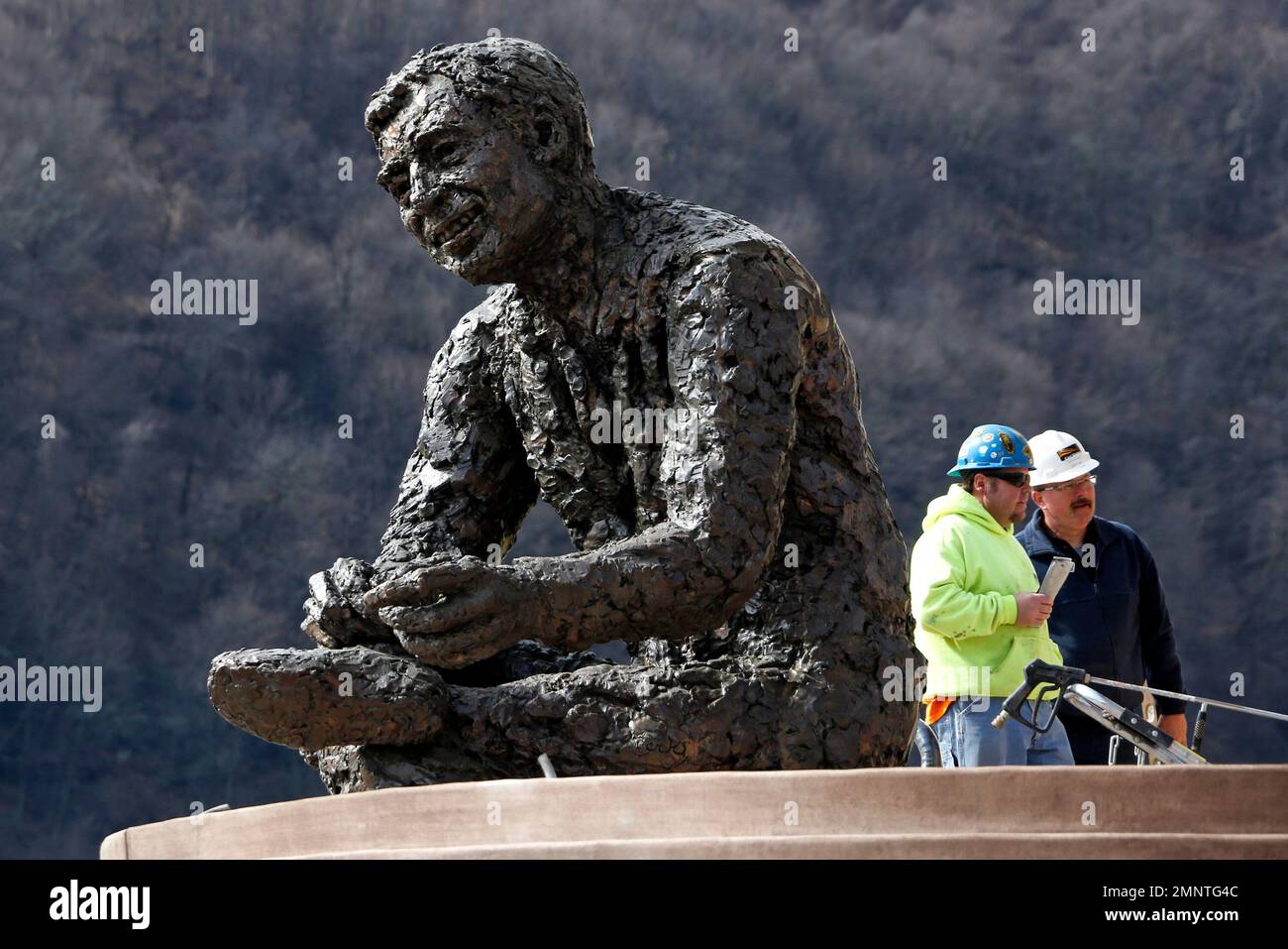 A statue of Fred Rogers has been returned, as construction continues on ...